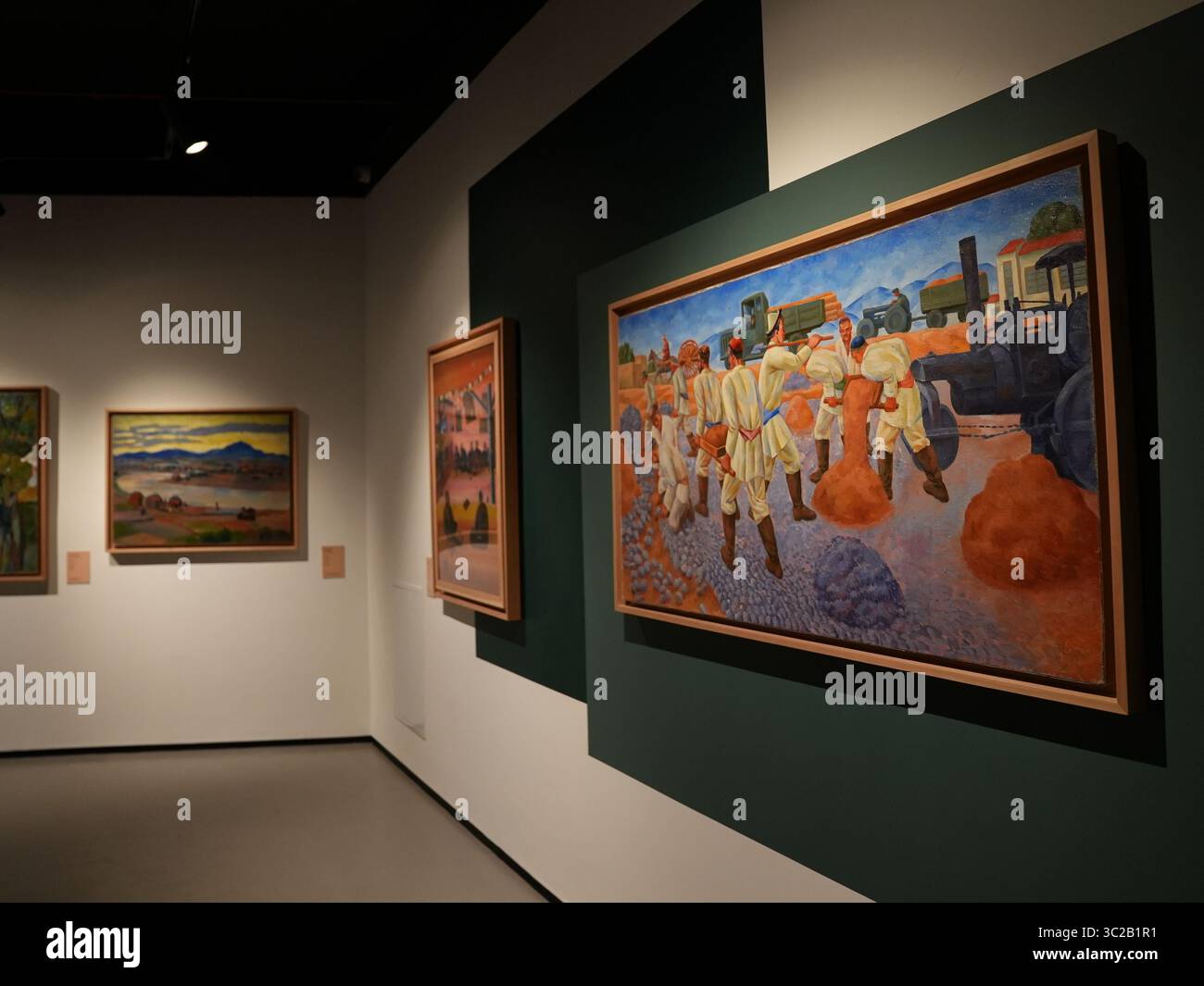 Interior view of the Savitsky State Museum of Art in Nukus ...