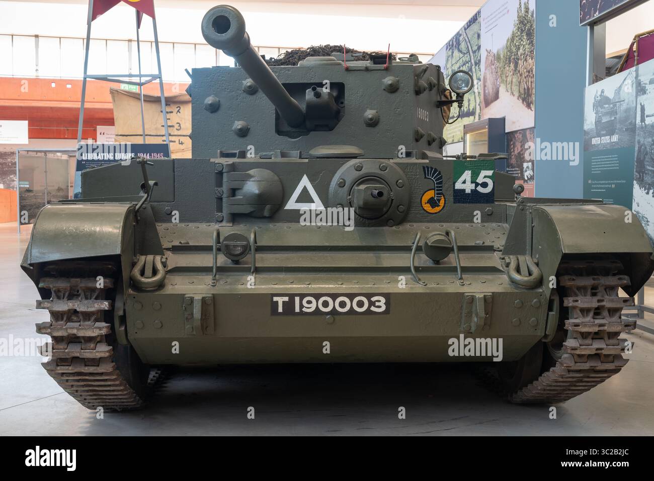 British WW2 Cromwell tank on display at Bovington tank museum. July ...