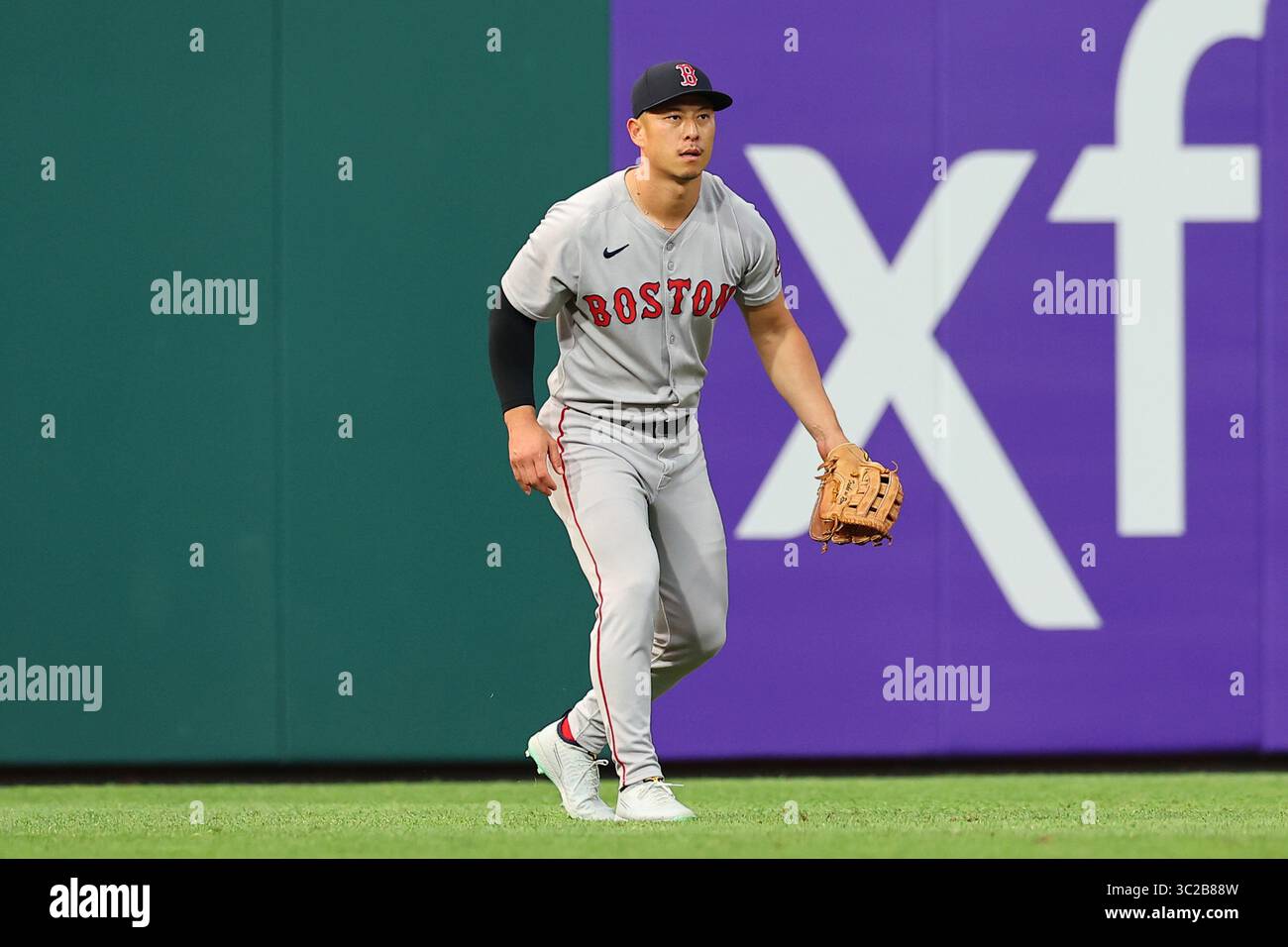PHILADELPHIA, PA - JULY 22: Rob Refsnyder #30 of the Boston Red Sox ...