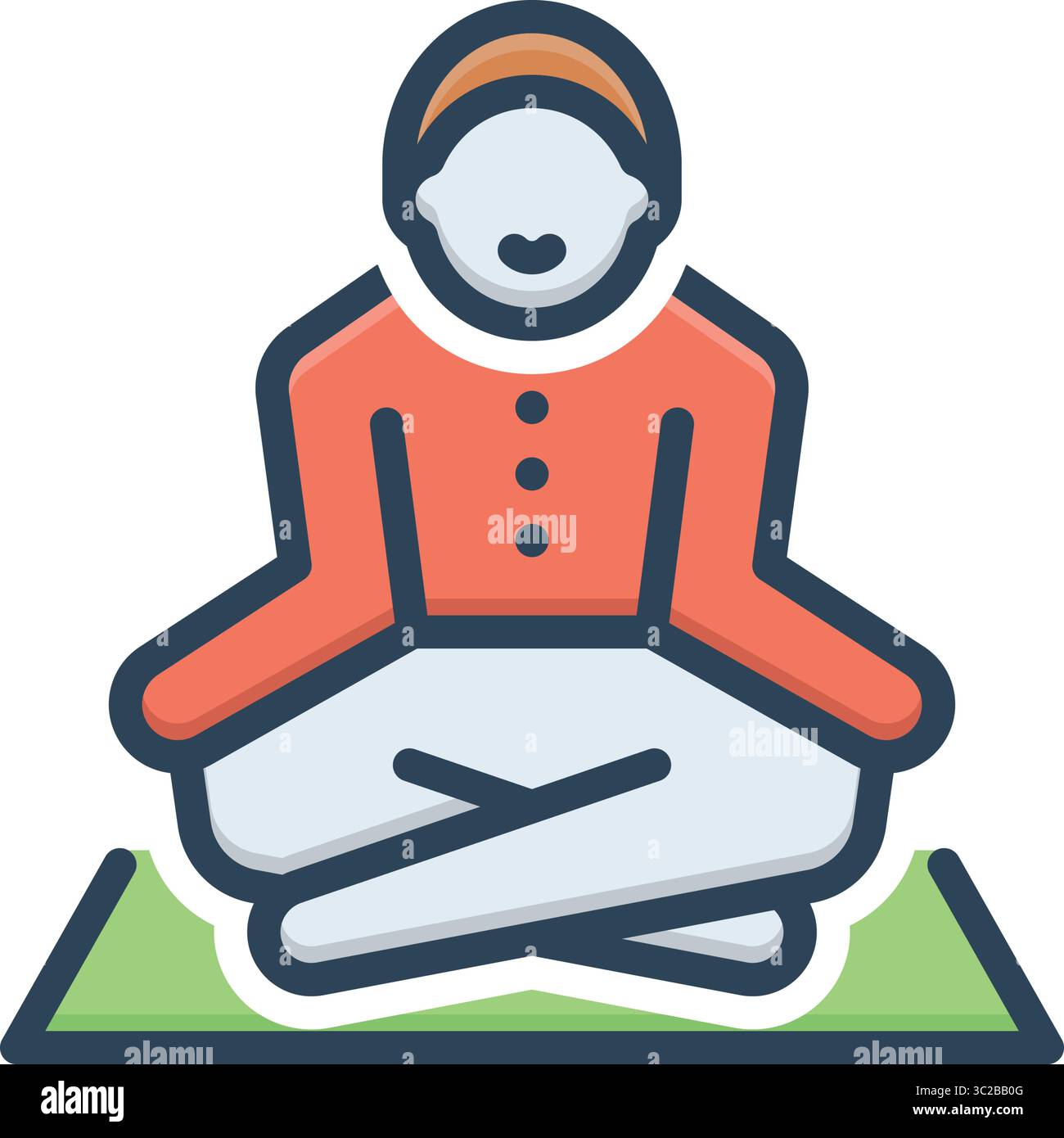 Mindfulness contemplation Stock Vector Images - Alamy