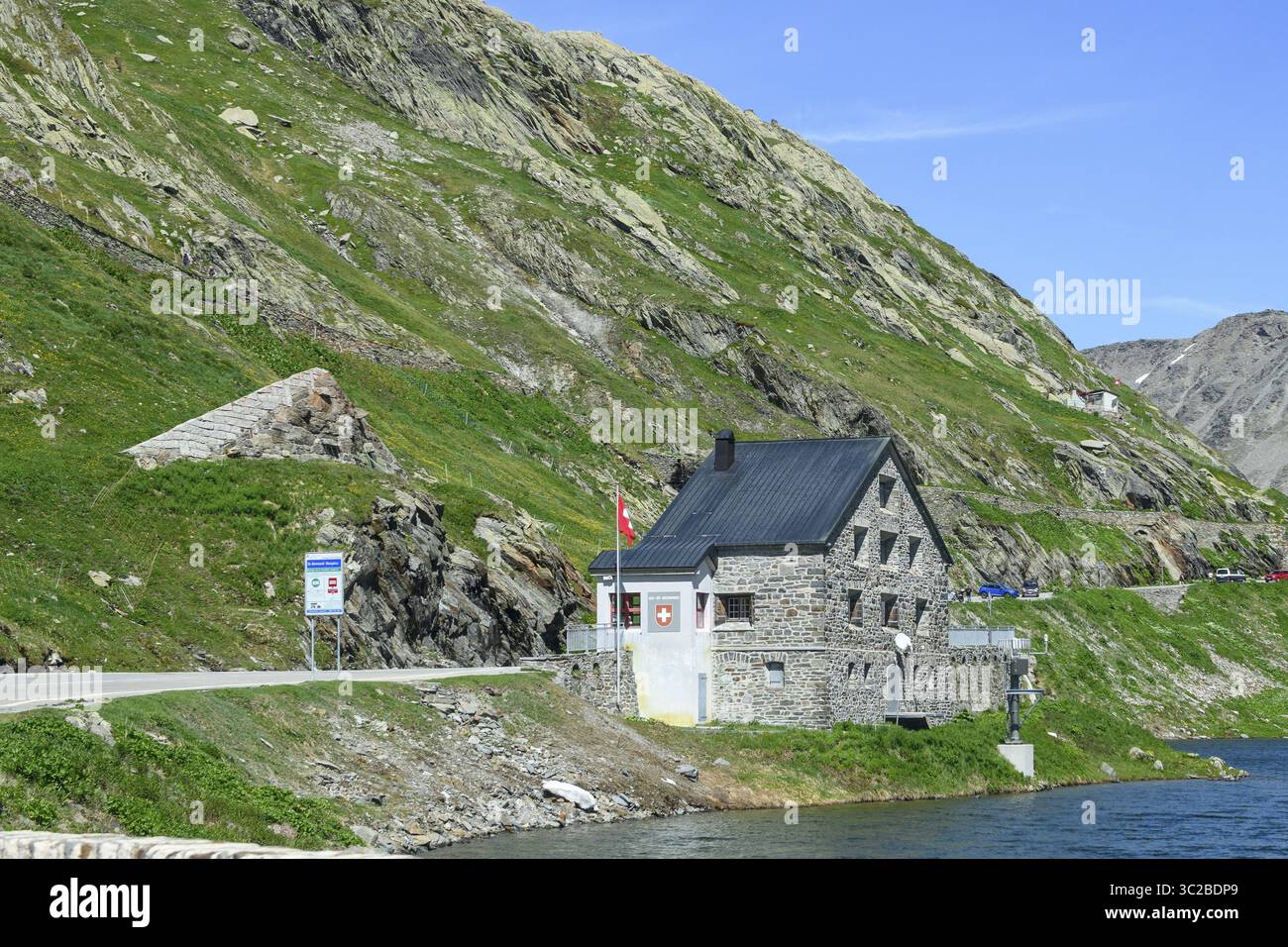 View of historic Swiss border building Border station former checkpoint ...
