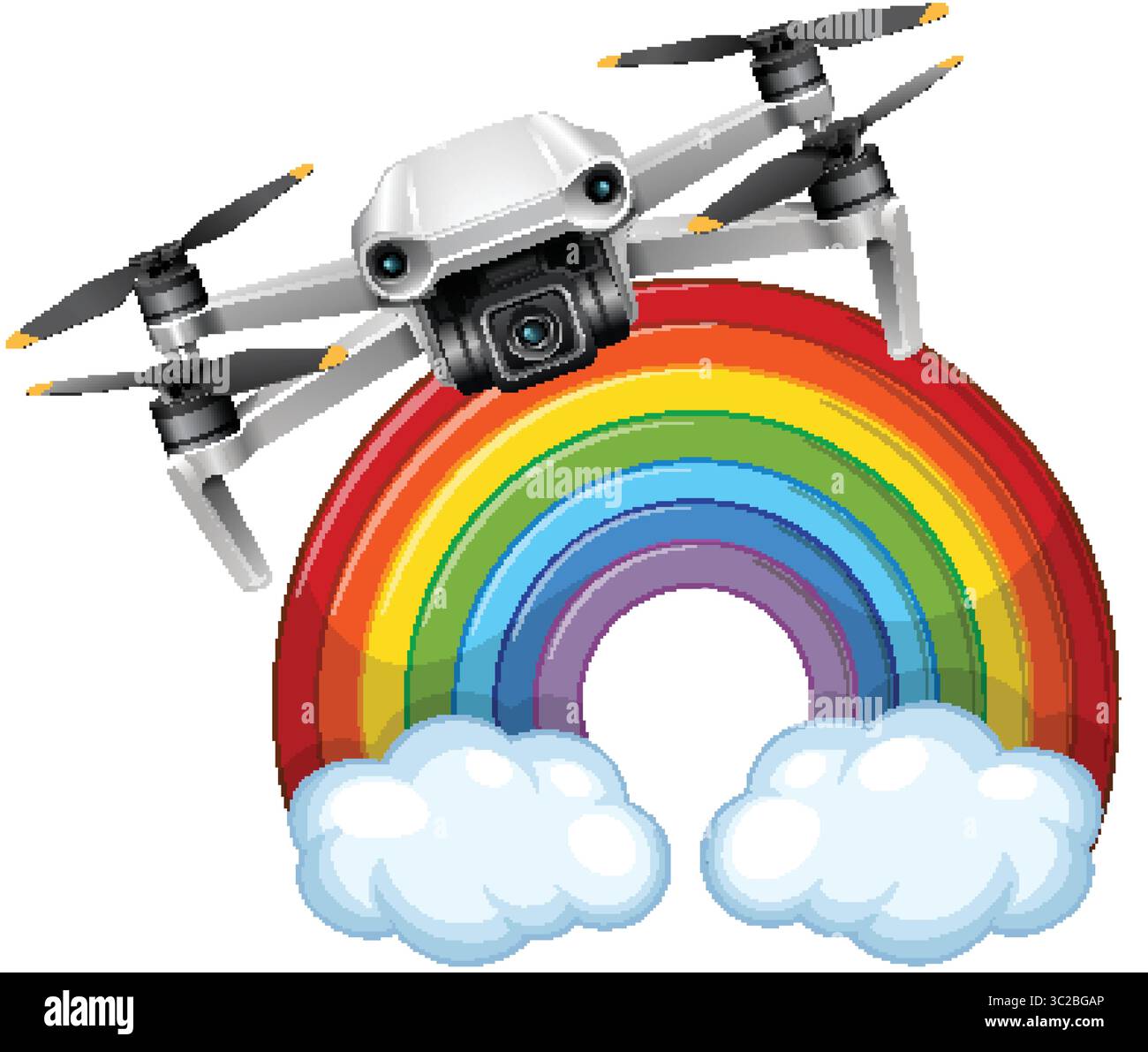 Drone rainbow Stock Vector Images - Alamy