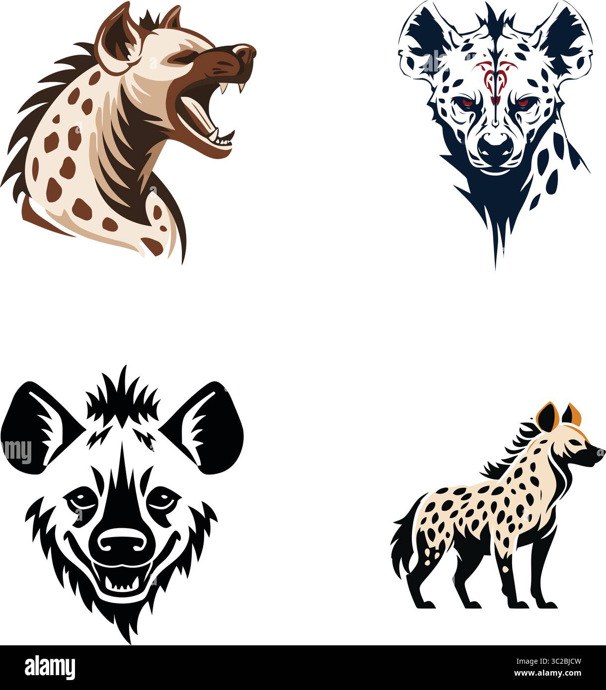 Realistic hyena hi-res stock photography and images - Alamy