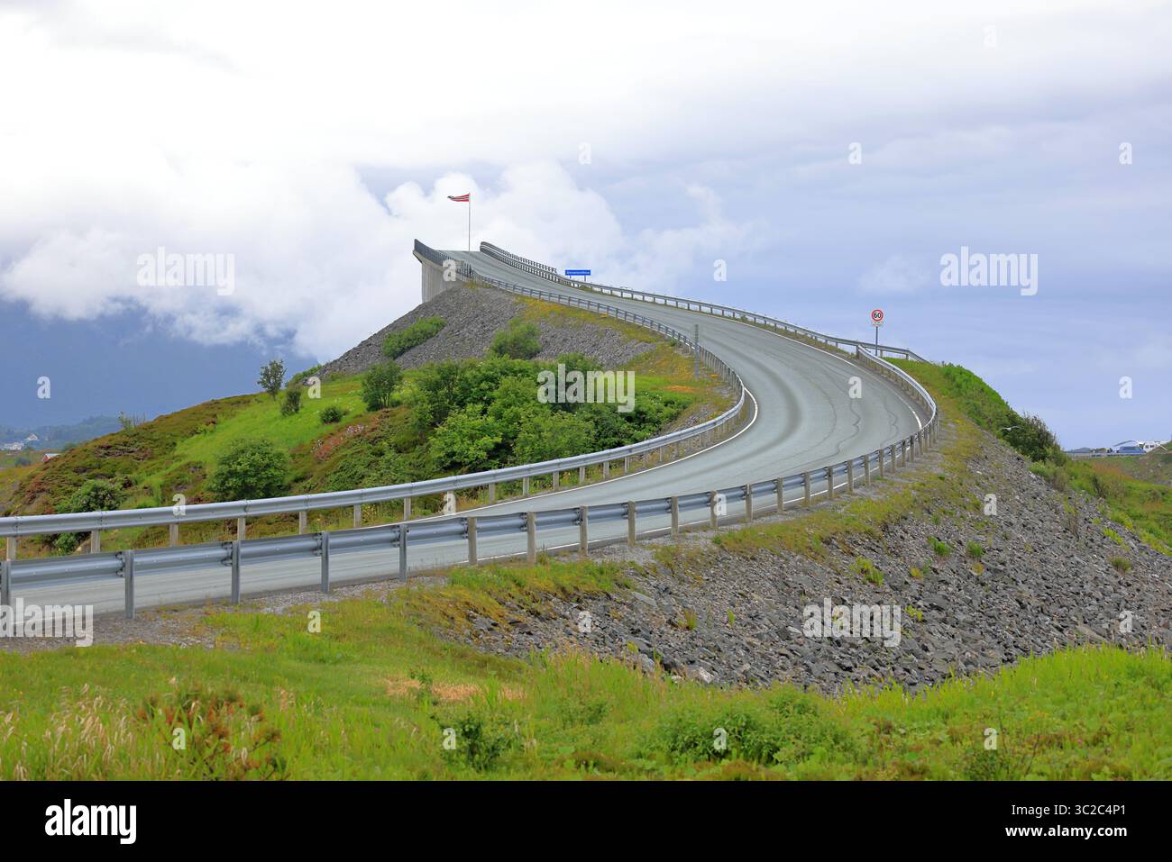 Storseisundet Bridge at Atlantic Ocean Road (Atlanterhavsveien) near ...