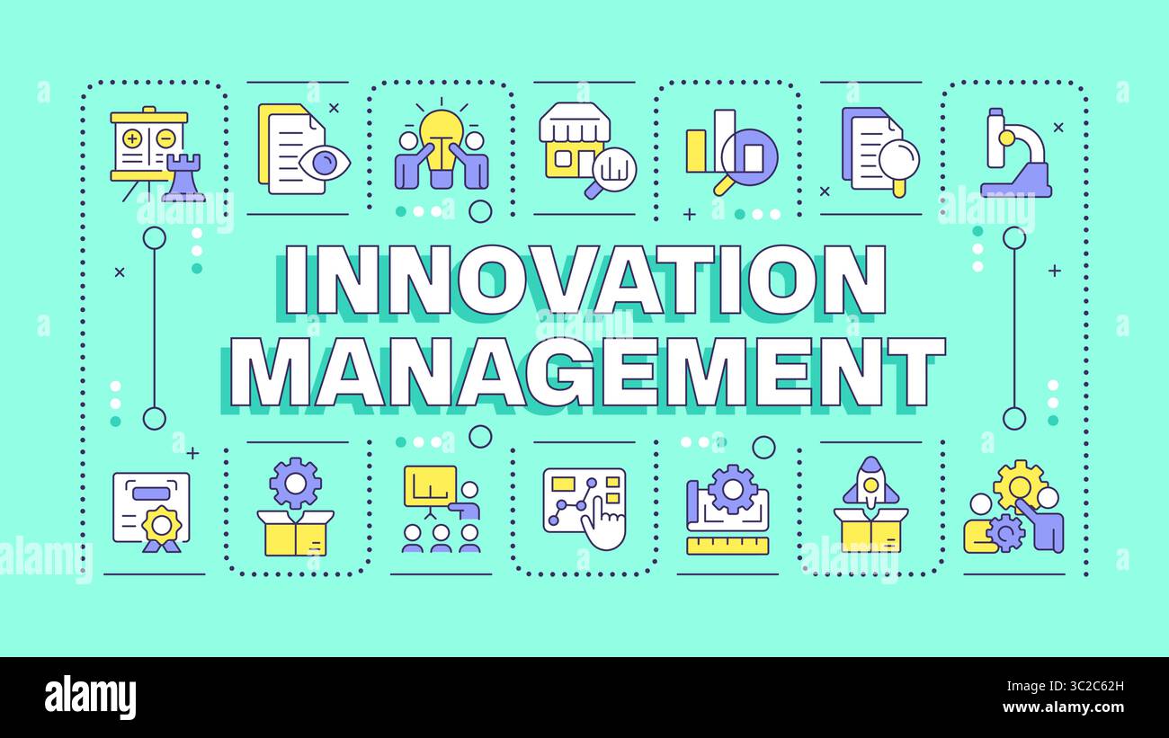 Innovation Management Green Word Concept Stock Vector Image Art Alamy