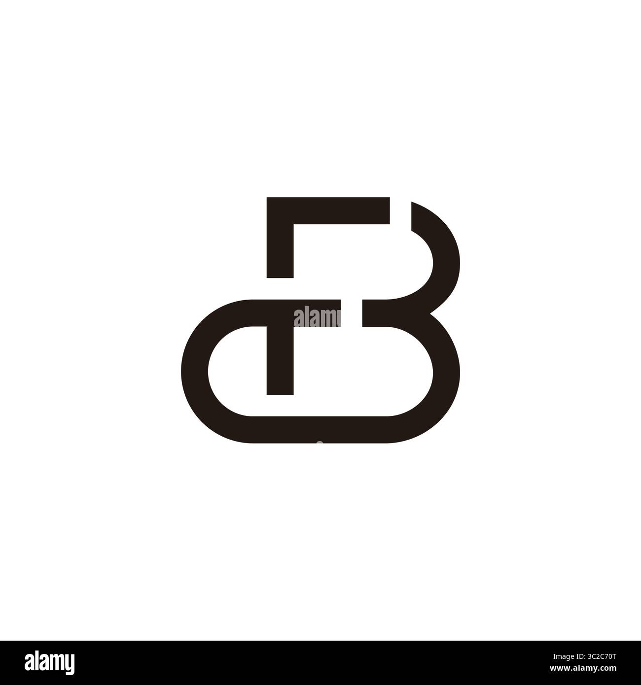 letter fcb simple geometric linear logo vector Stock Vector Image & Art ...