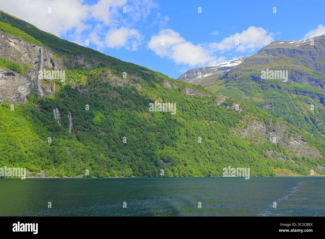 Norway geirangerfjord bridal veil hi-res stock photography and images ...