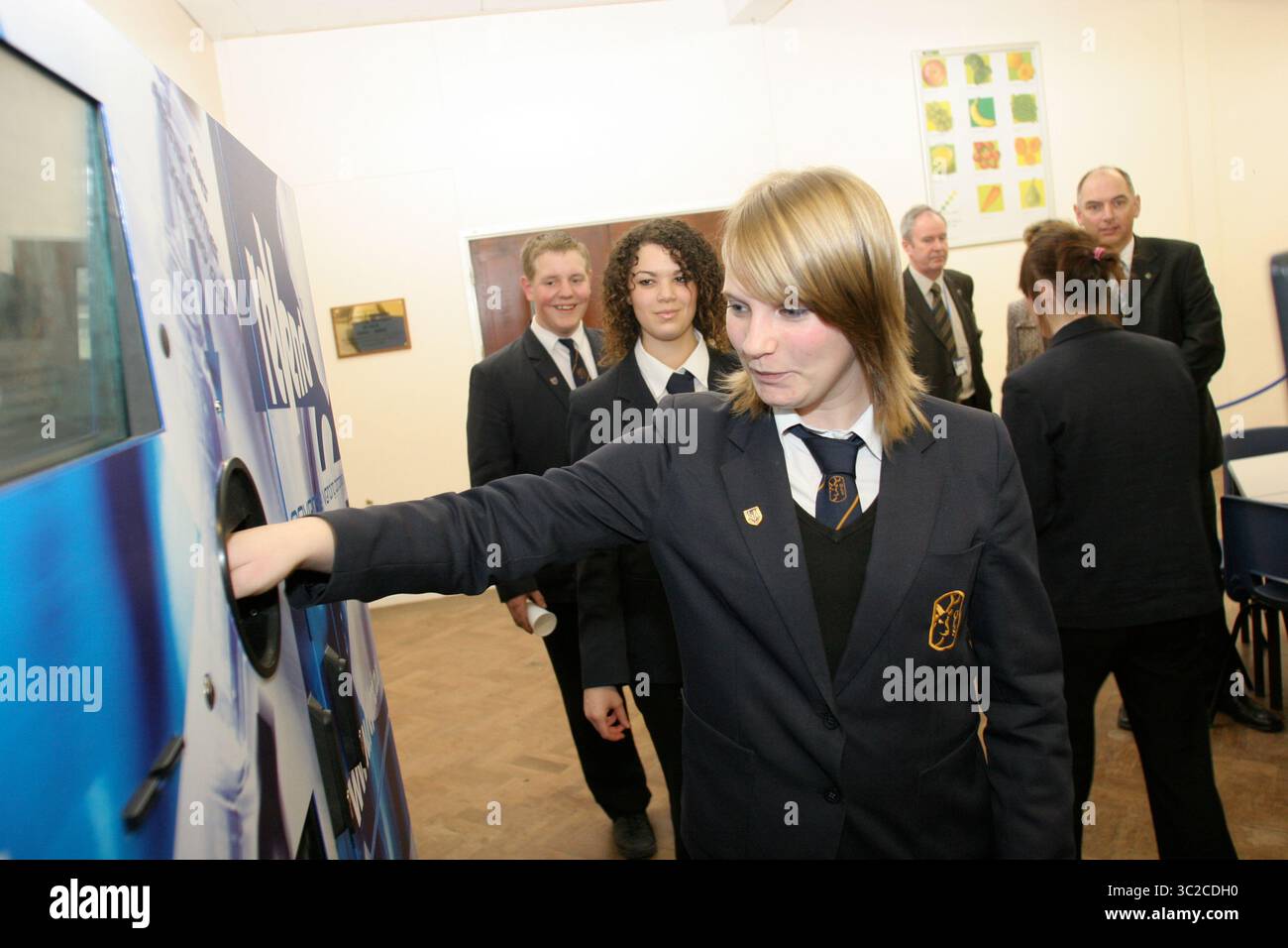 Using a Reverse Vending Machine Stock Photo - Alamy