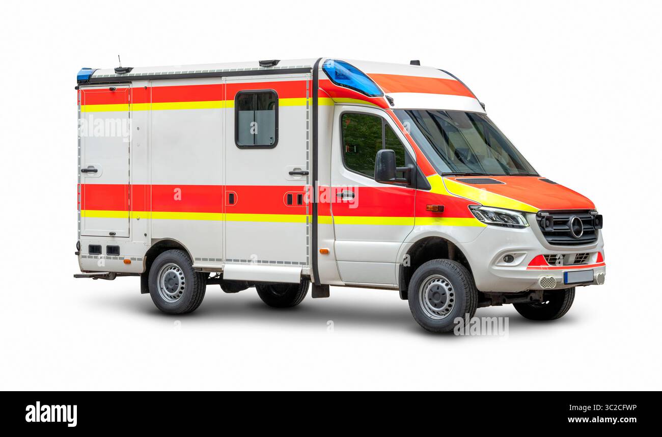 Patient in ambulance car Cut Out Stock Images & Pictures - Alamy