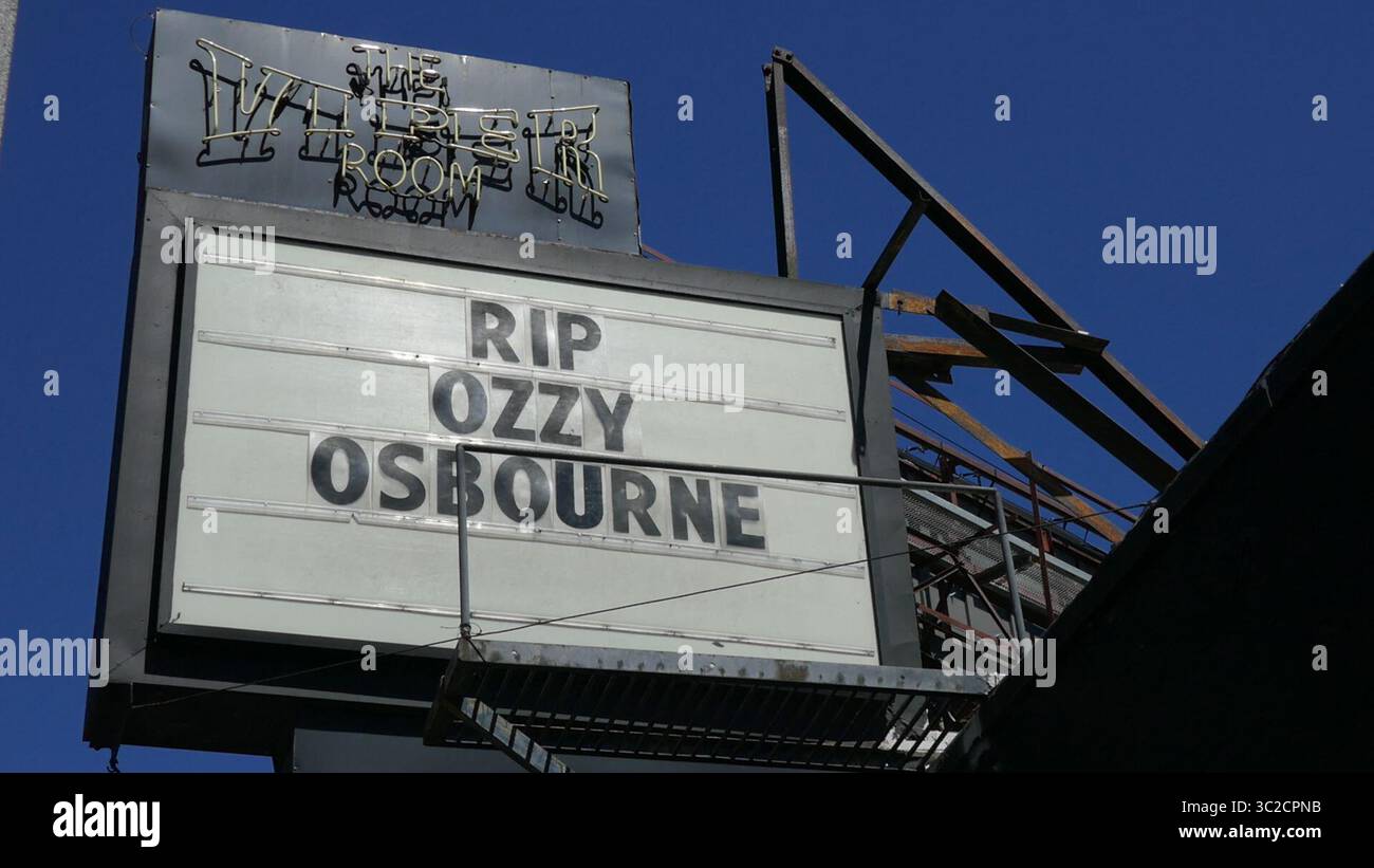 Hollywood, California, USA 23rd July 2025 Ozzy Osbourne RIP Ozzy ...