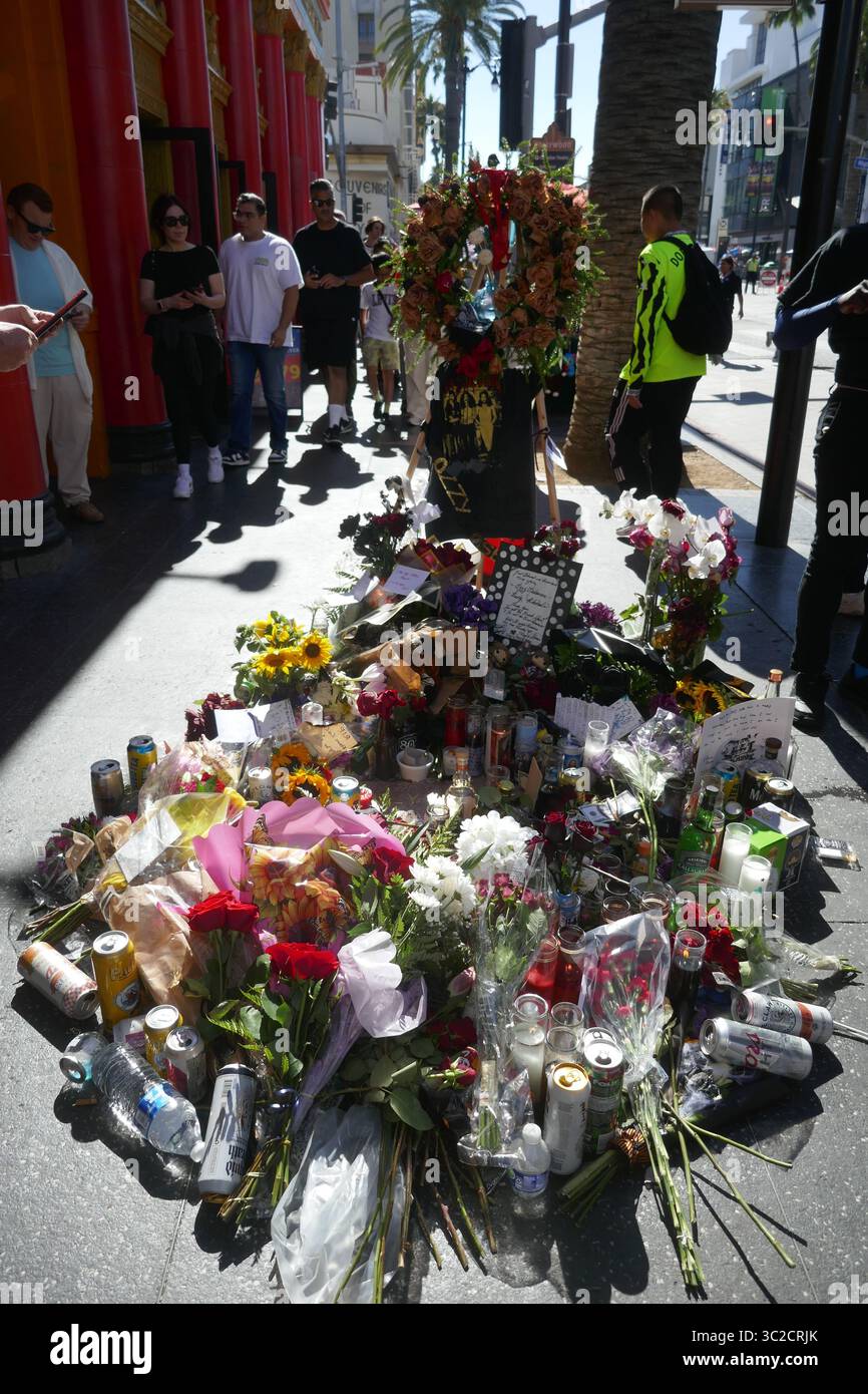 Hollywood, California, USA 23rd July 2025 Ozzy Osbourne Flowers ...