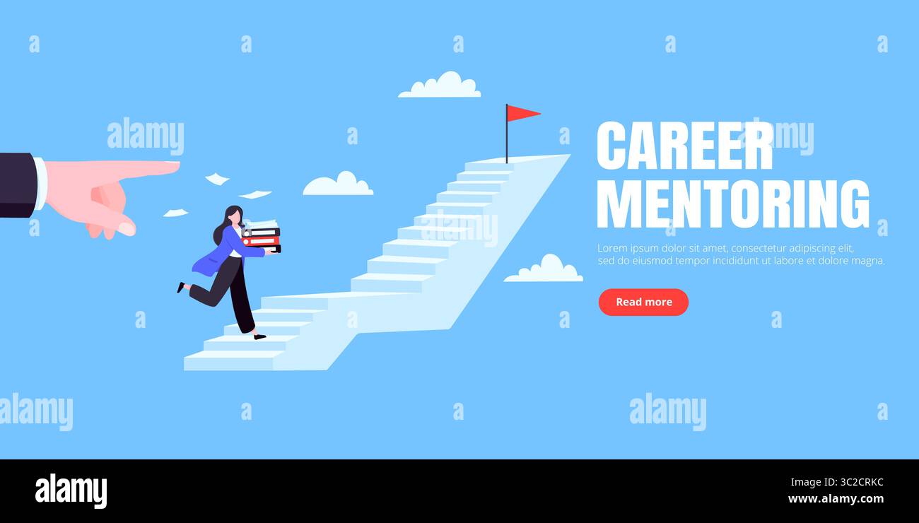 Success career ladder steps path challenge with business goal ...