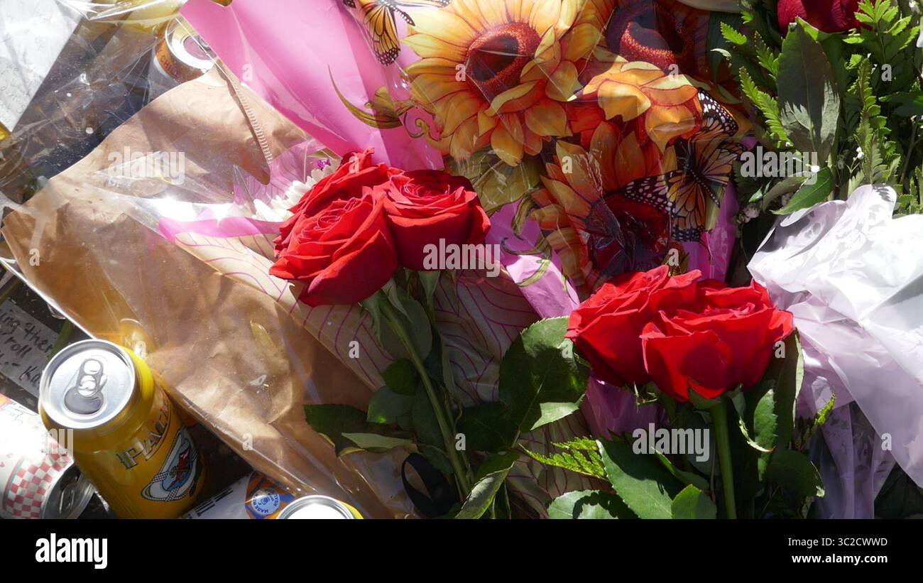 Hollywood, California, USA 23rd July 2025 Ozzy Osbourne Flowers ...