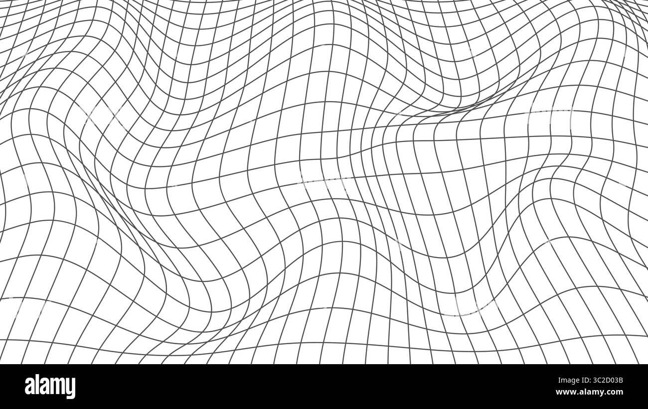 3d wireframe perspective grid room template design vector illustration ...