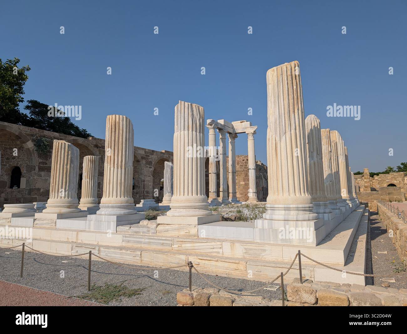 Temple of Apollo and Columns of the Athena Temple in Side, Antalya ...