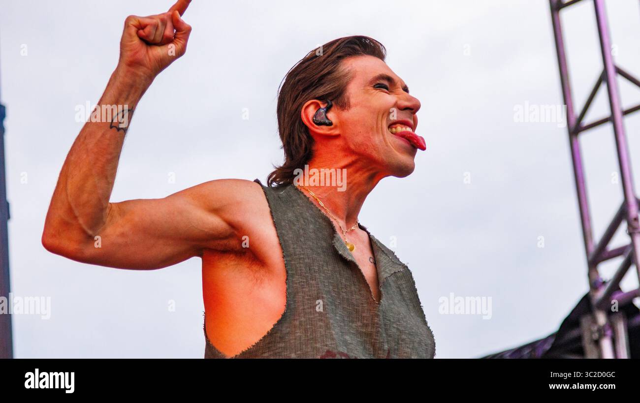 Josh Ramsey of Marianas Trench performs at K-Days in Edmonton Stock Photo - Alamy