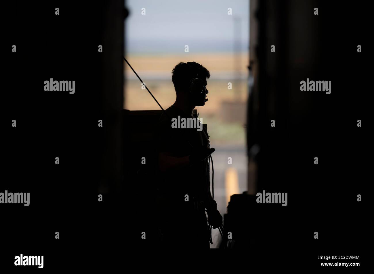 A loadmaster with 436th Airlift Wing, stationed out of Dover Air Force ...