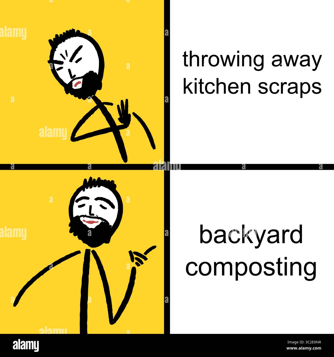 Backyard composting - sustainable gardening meme. Funny meme for social ...