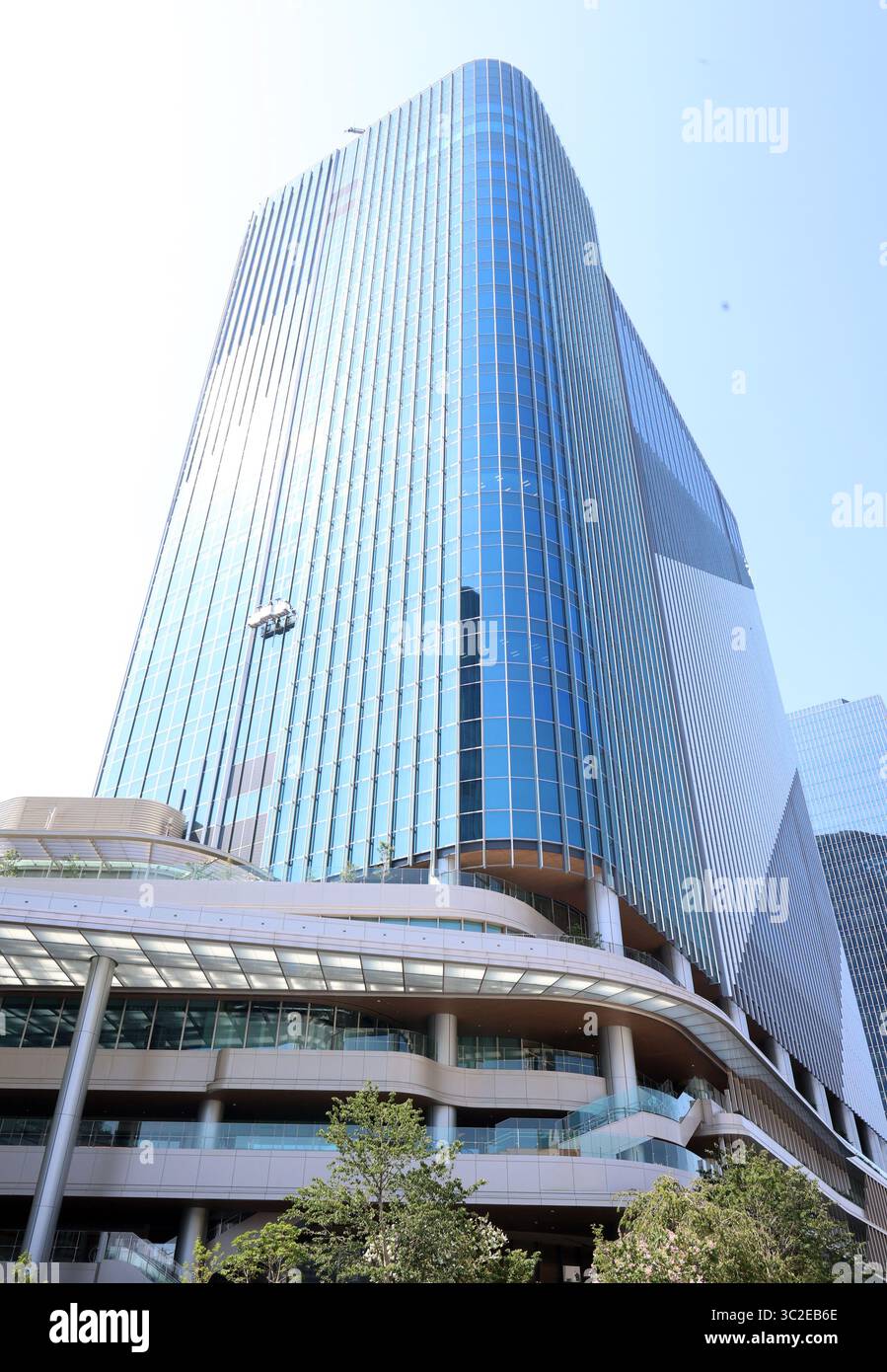 July 24, 2025, Tokyo, Japan - A 29-story tower building stands in front ...