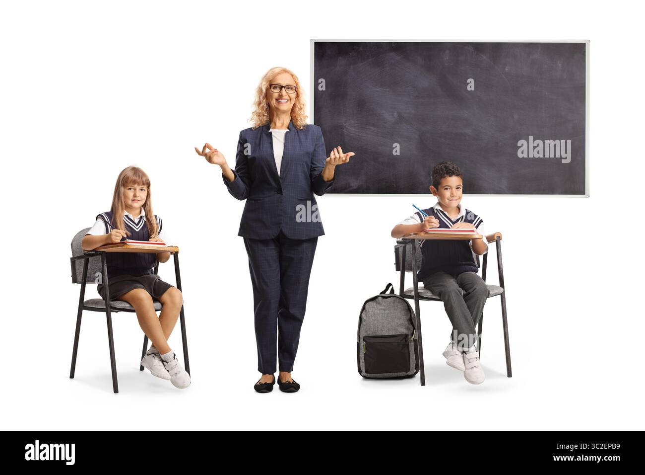 Teacher pupils in school Cut Out Stock Images & Pictures - Alamy