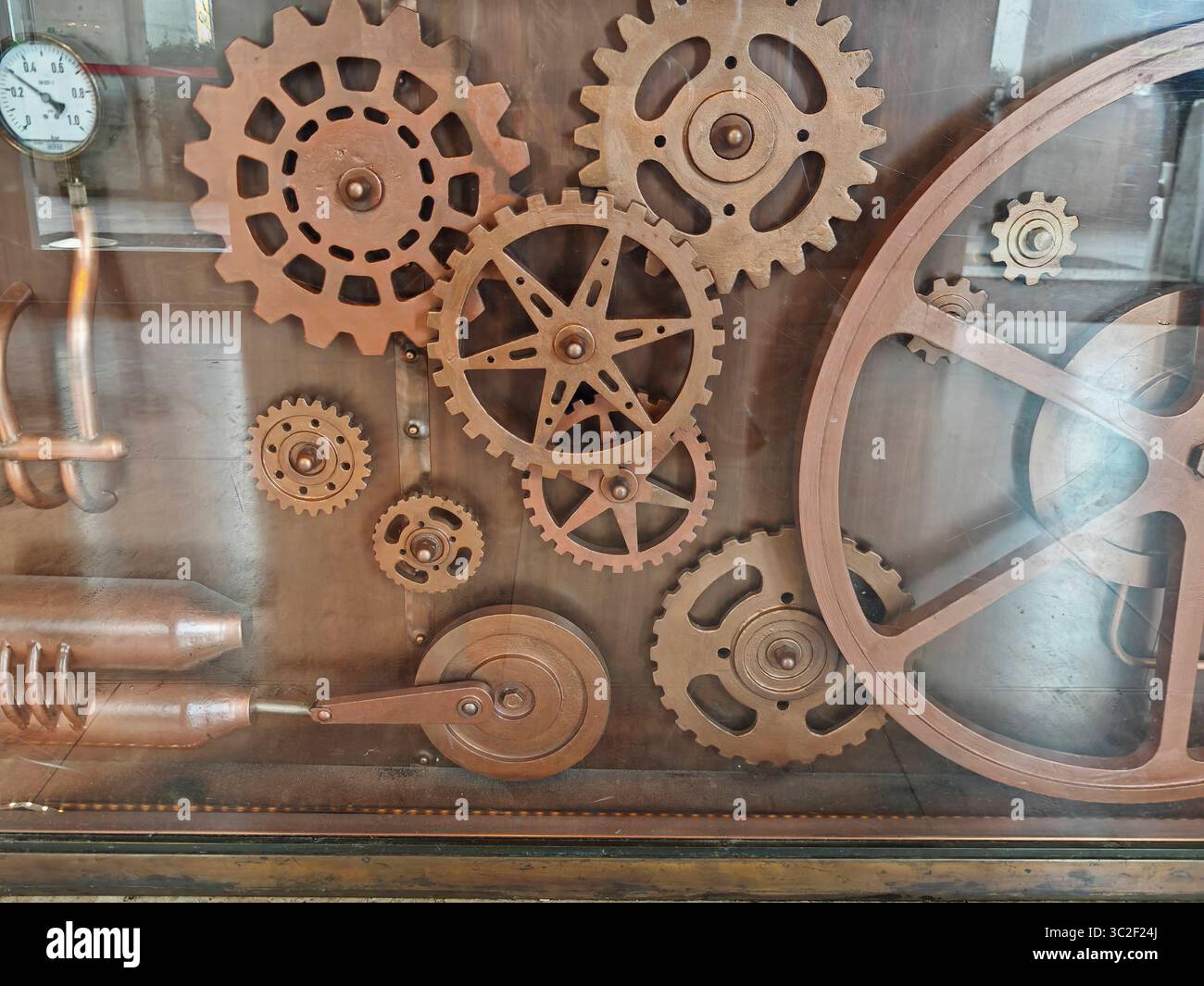 a gear or cog wheel as part of mechanical machinery a gear or cog wheel ...