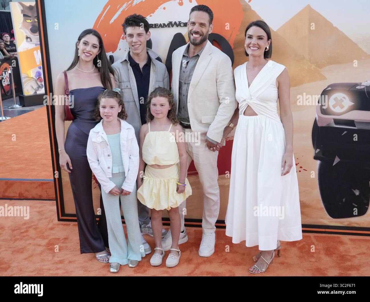 Pierre Perifel and Family arrives at the Universal Pictures' "THE BAD ...
