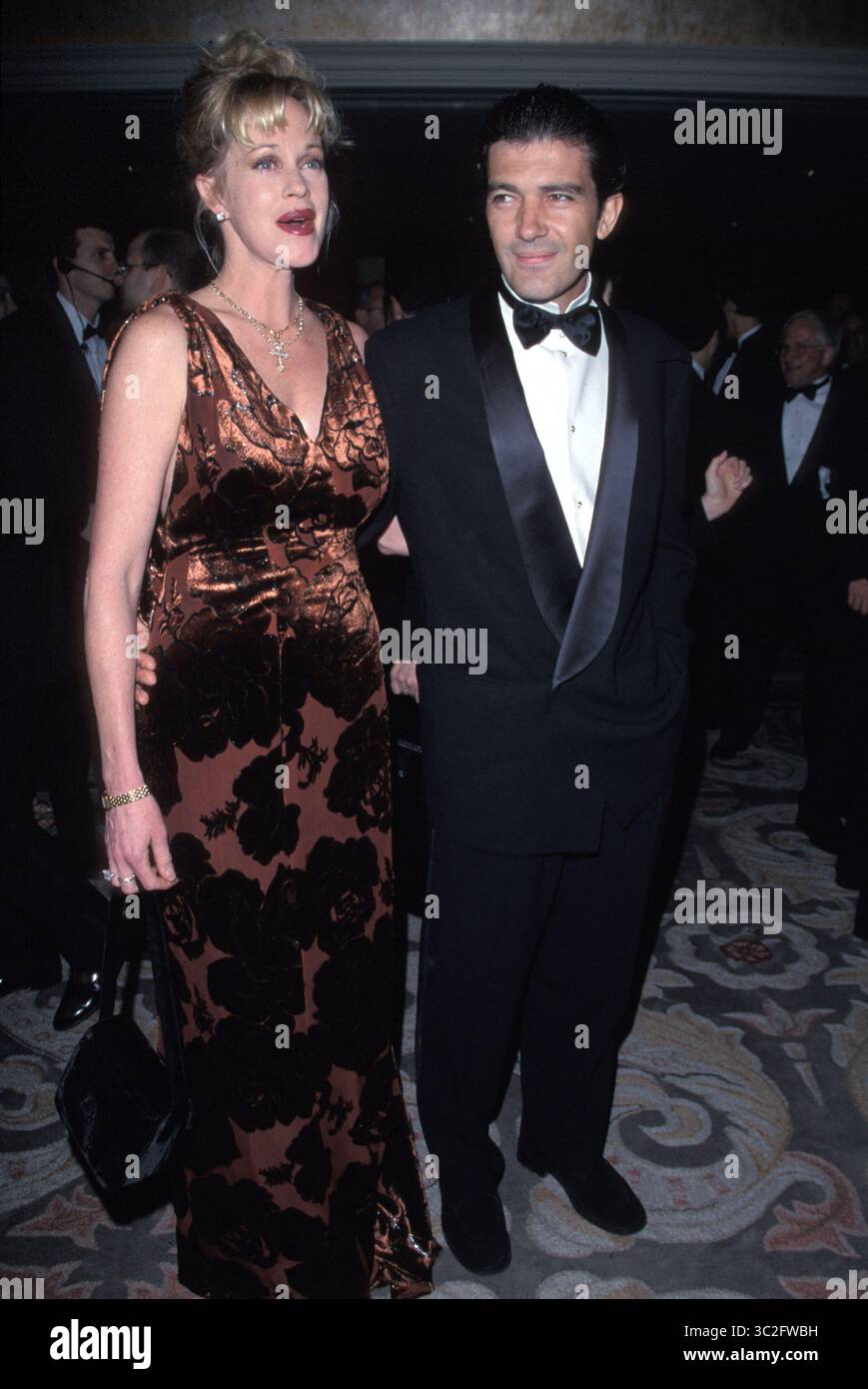 Mar 03, 1999; Los Angeles, CA, USA; Actor ANTONIO BANDERAS with MELANIE ...