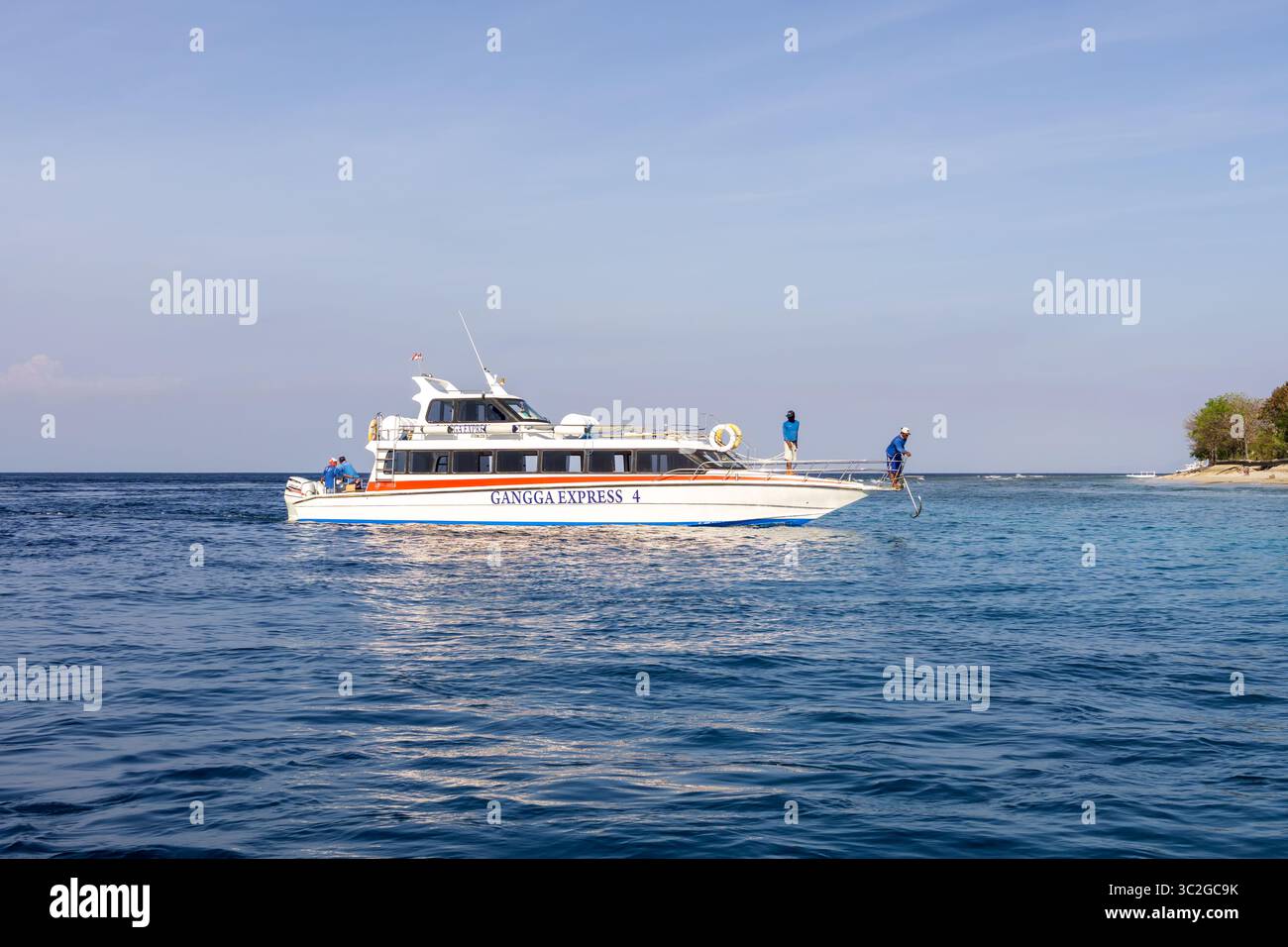 Bali, Indonesia - Sept 16, 2018: Passenger ferry at Nusa Penida Bali ...