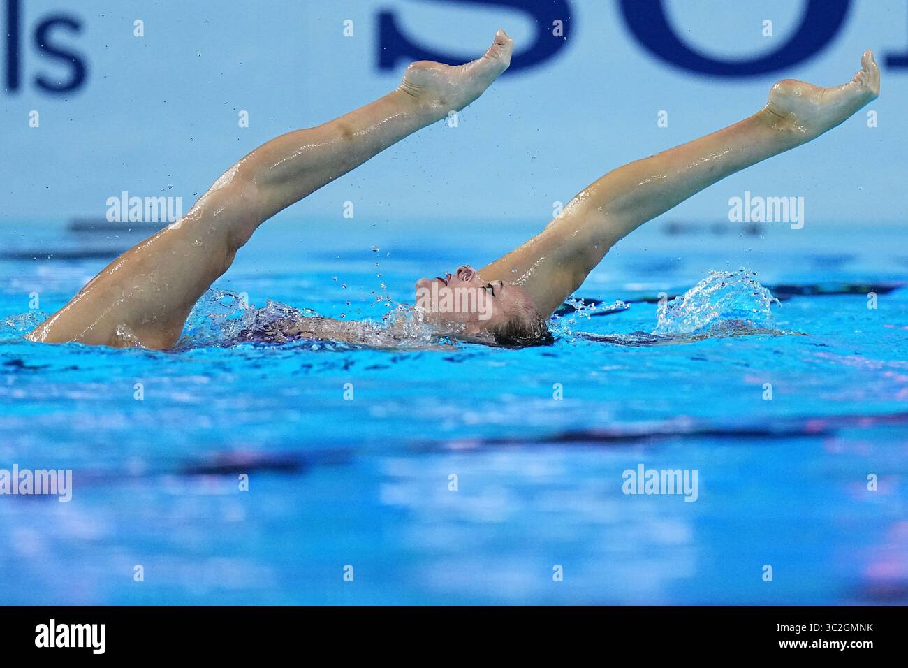 Lilou Lluis Valette and Iris Tio Casas of Spain compete in the women's ...
