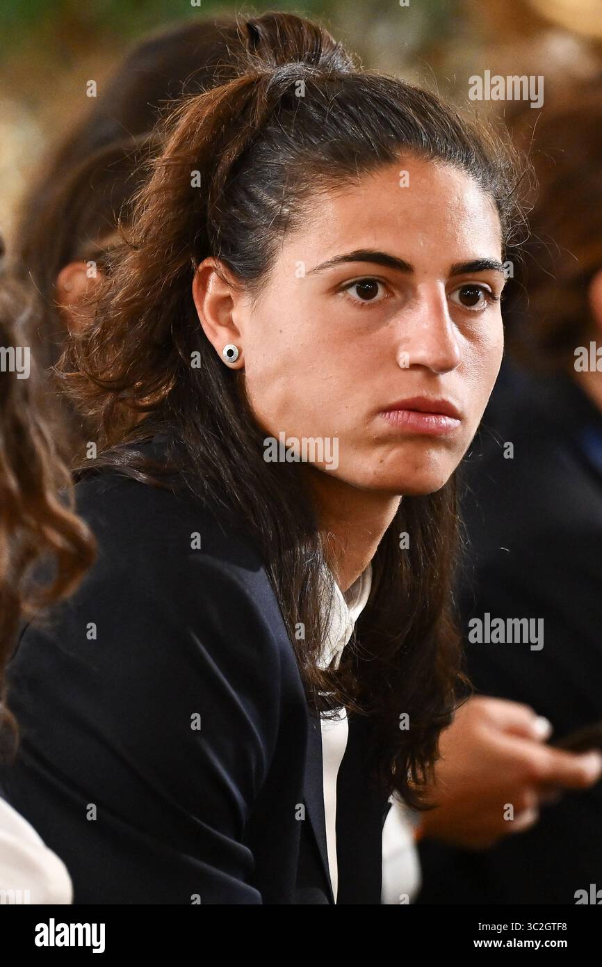 Rachele Baldi attend the meeting between the President of the Italian ...