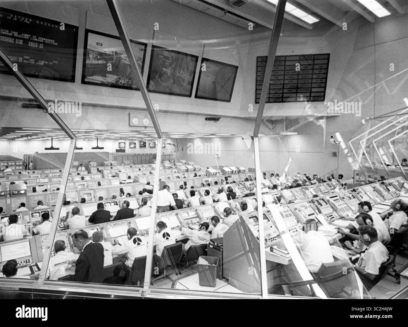 Jul 16, 1969 - Florida, U.S. - Every console was manned in firing room ...