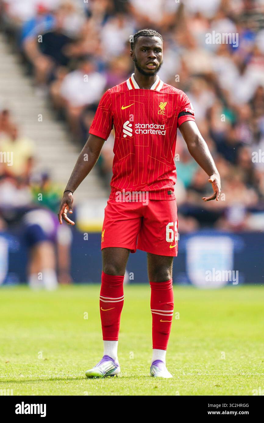 Liverpool defender Amara Nallo (65) during the Preston North End FC v ...