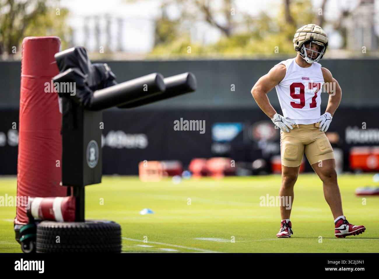 San Francisco 49ers defensive end Nick Bosa (97) is seen during the ...