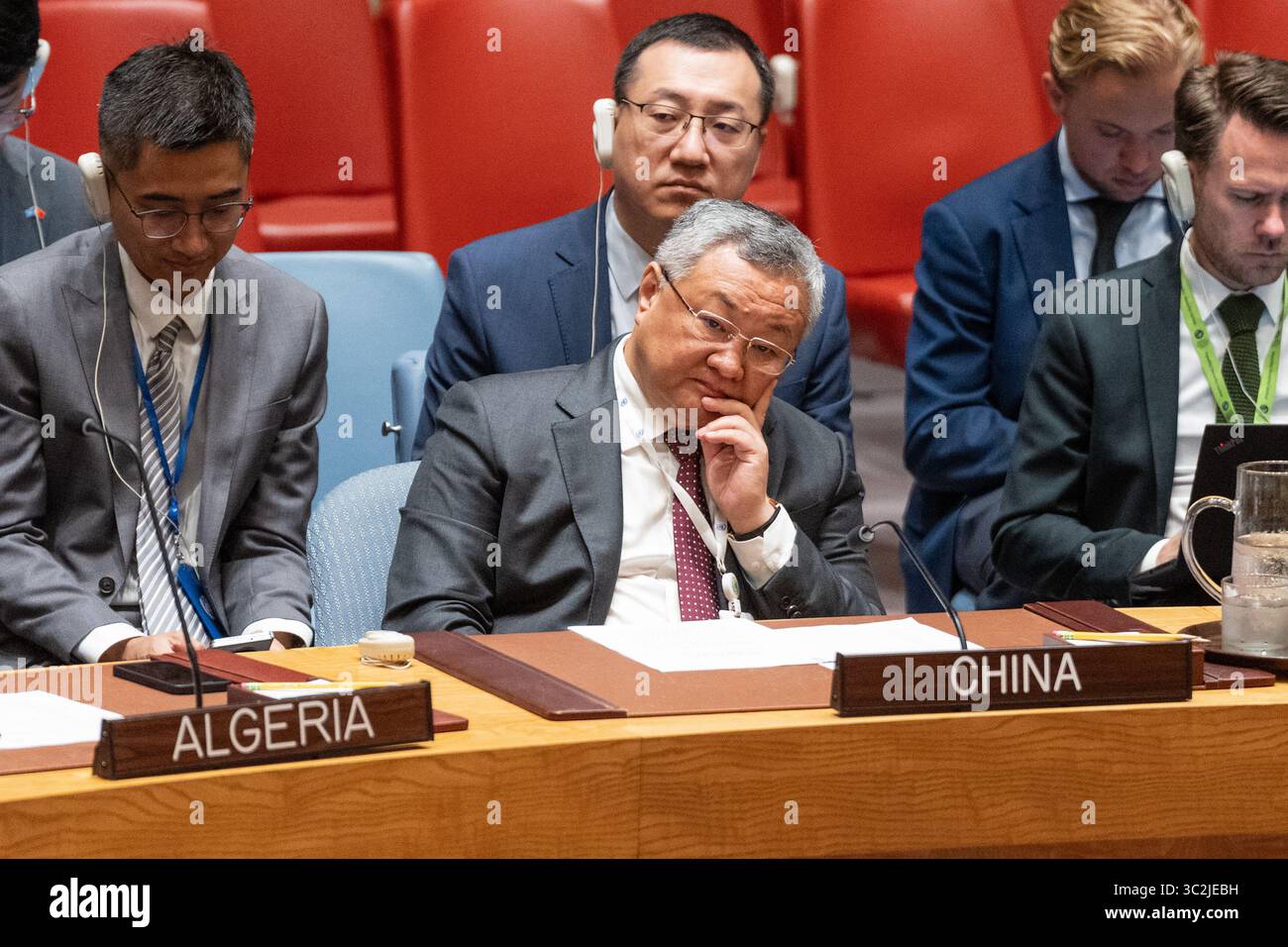 Ambassador Fu Cong of China attends UN Security Council meeting on the ...