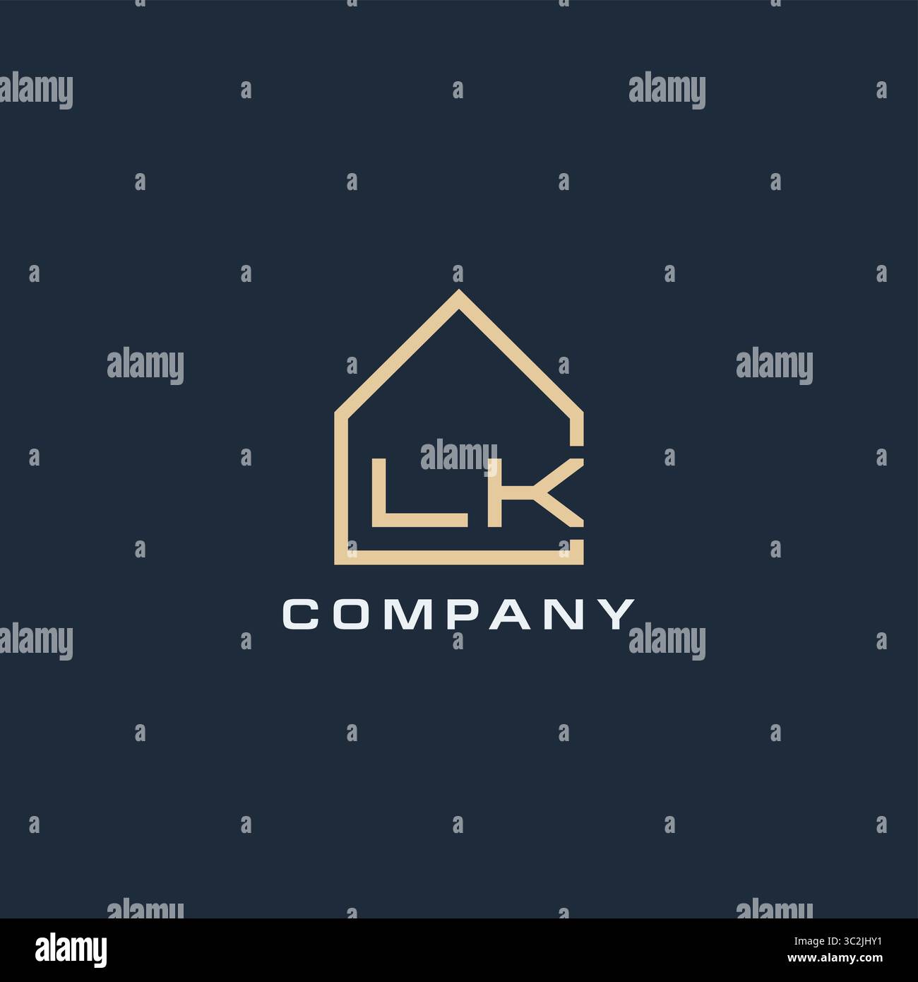 Lk real estate logo Stock Vector Images - Alamy