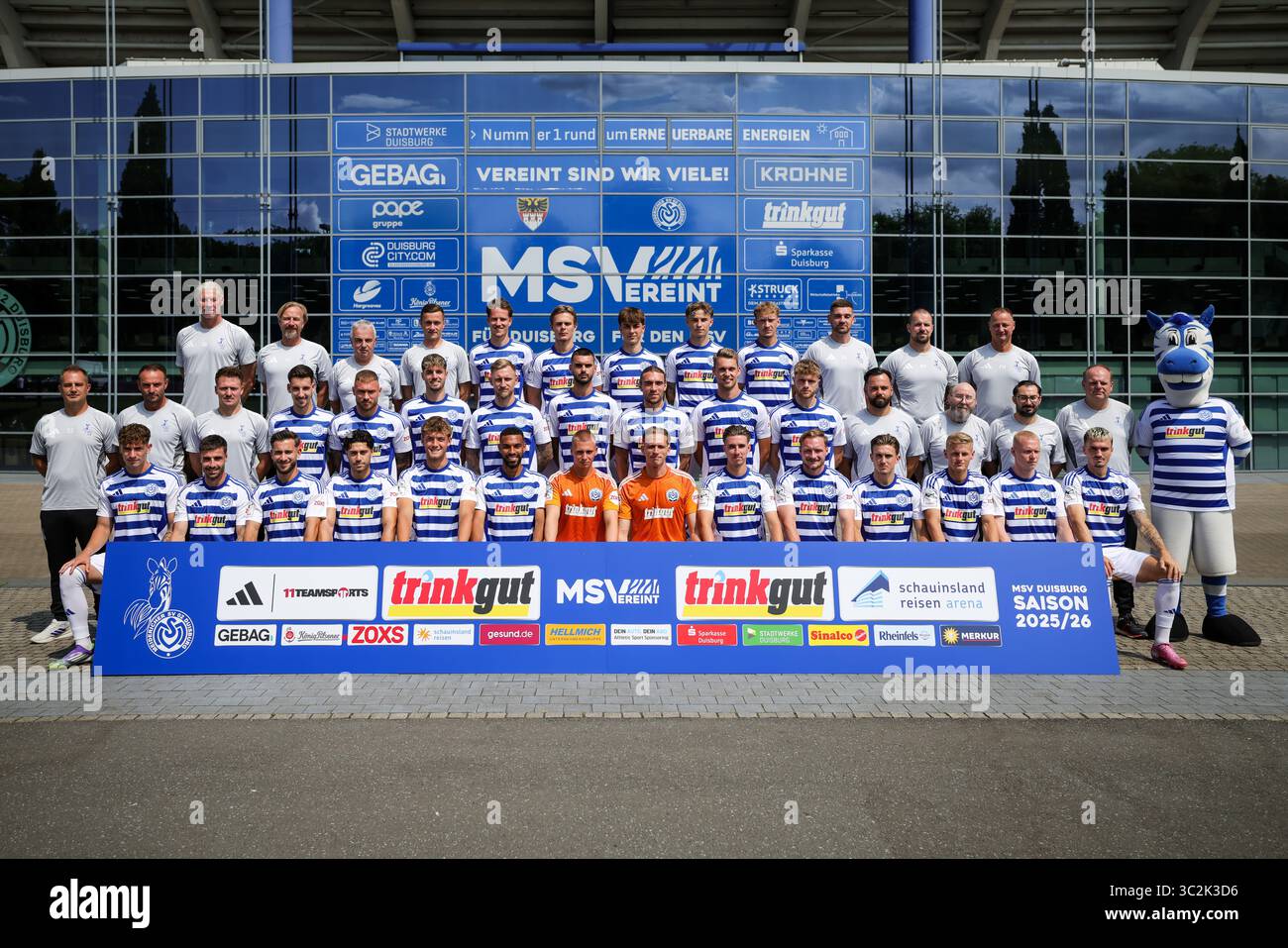 24 July 2025, North Rhine-Westphalia, Duisburg: Soccer: 3rd league, MSV ...
