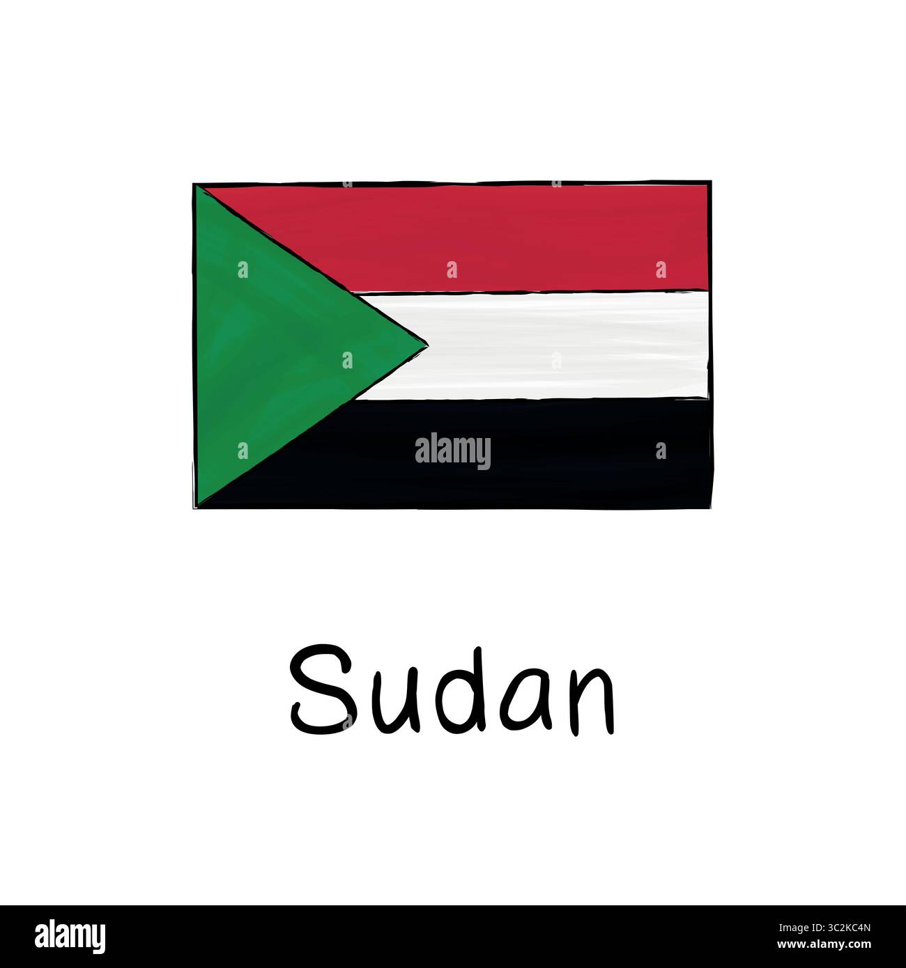 Sudan unity flag vector vectors Stock Vector Images - Alamy