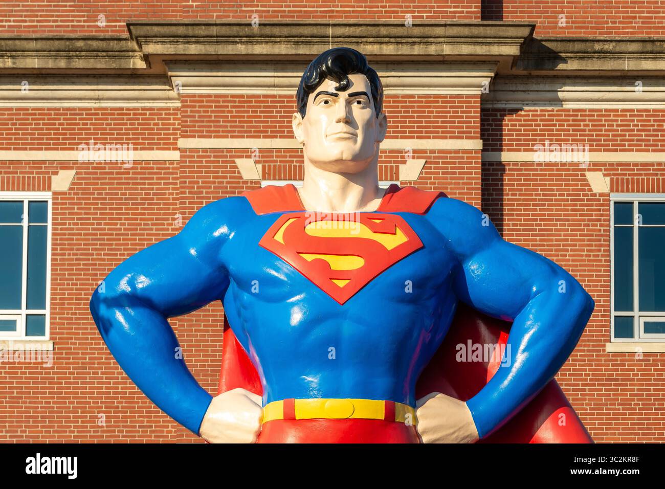 Metropolis, Illinois, USA - June 24th 2025: iconic Superman statue ...