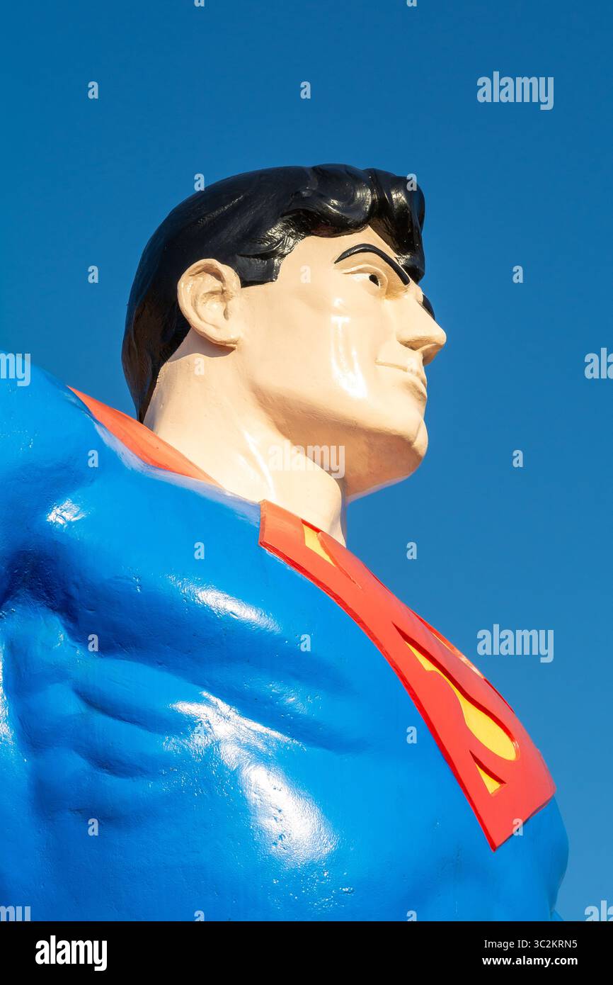 Metropolis, Illinois, USA - June 24th 2025: iconic Superman statue ...