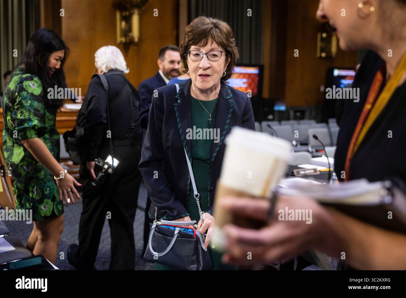 Senate Appropriations Committee Chair Susan Collins (R-Maine) arrives ...