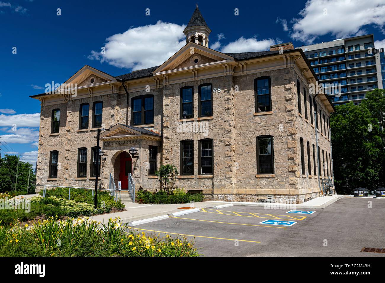 The historic Dickson school Building. Cambridge Ontario Canada Stock ...