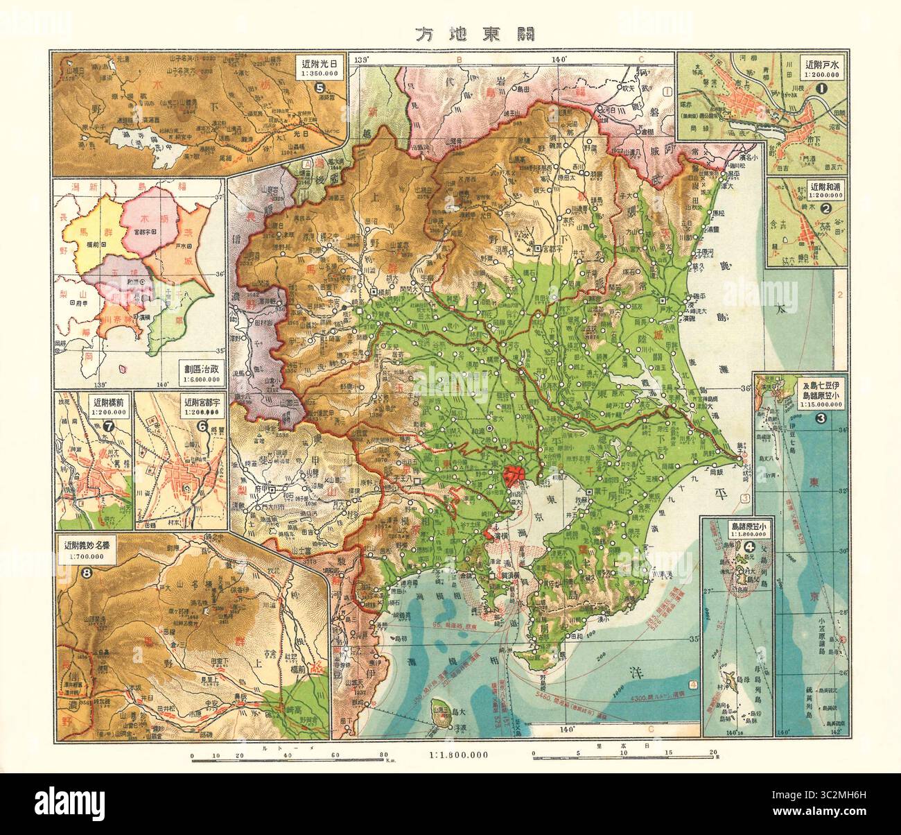 Map of japan 1920s hi-res stock photography and images - Alamy