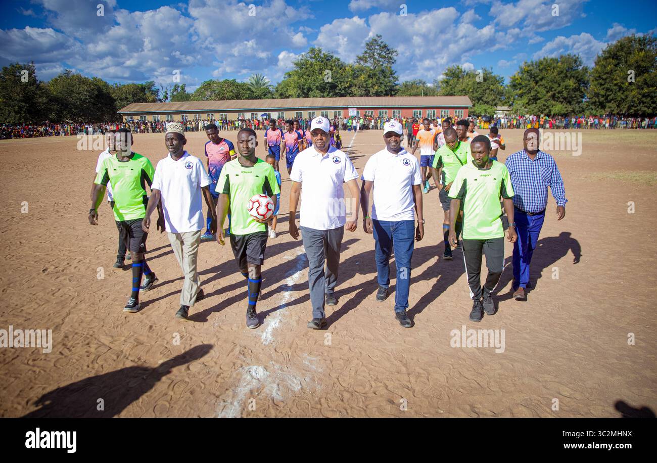 Members of the Ndolezi Cup Bonanza organizing committee arrive at a ...