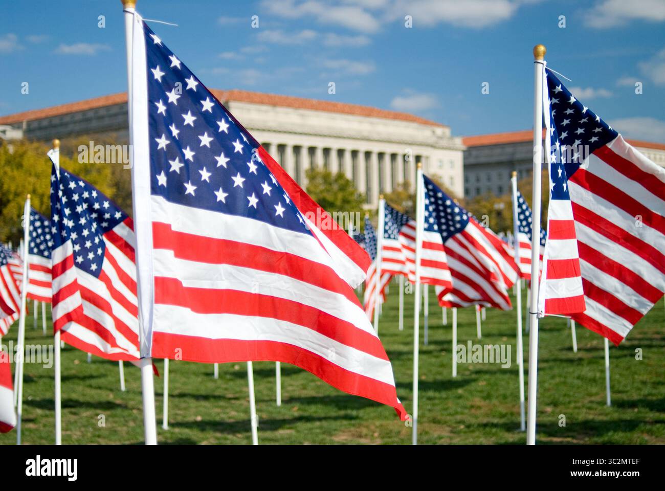 American Flags Installation National Mall Washington DC // WASHINGTON ...