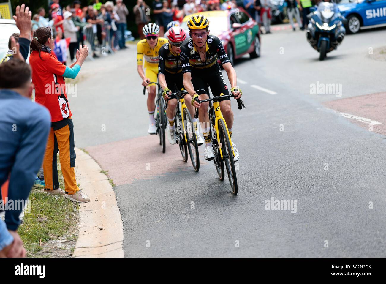 Tour de France 2025 Stage 18 Vif>Courchevel - Col de la loze. Sepp Kuss ...