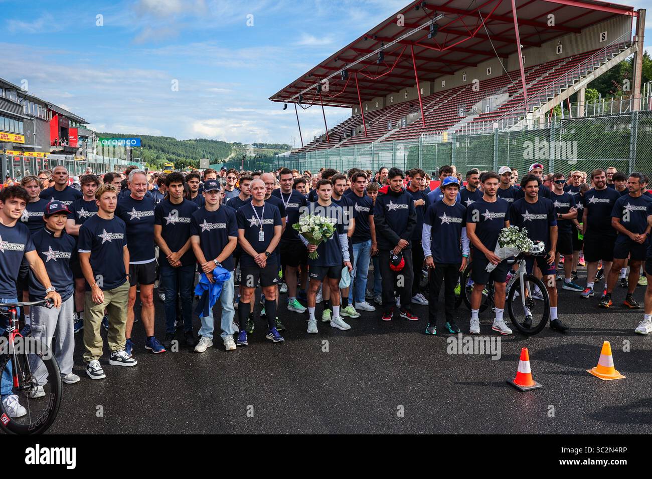Run for Anthoine Hubert during the 2025 Formula 1 Belgian Grand Prix ...