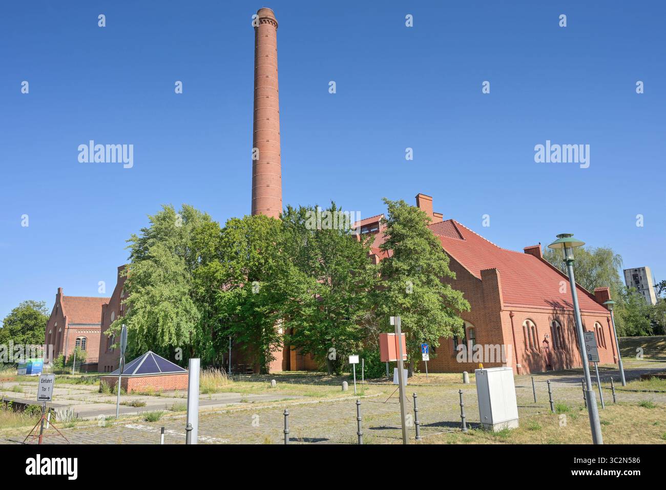 Zwischenpumpwerk, Landsberger Allee, Lichtenberg, Berlin, Deutschland ...