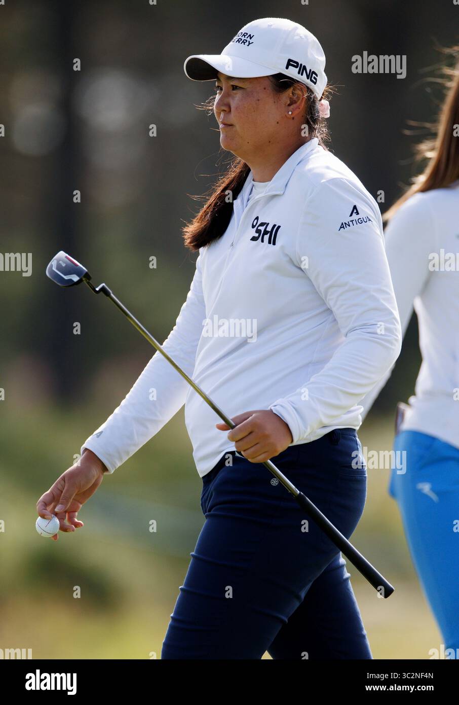 Allisen Corpuz of USA on day one of the 2025 ISPS HANDA Women’s Scottish Open at Dundonald Links ...