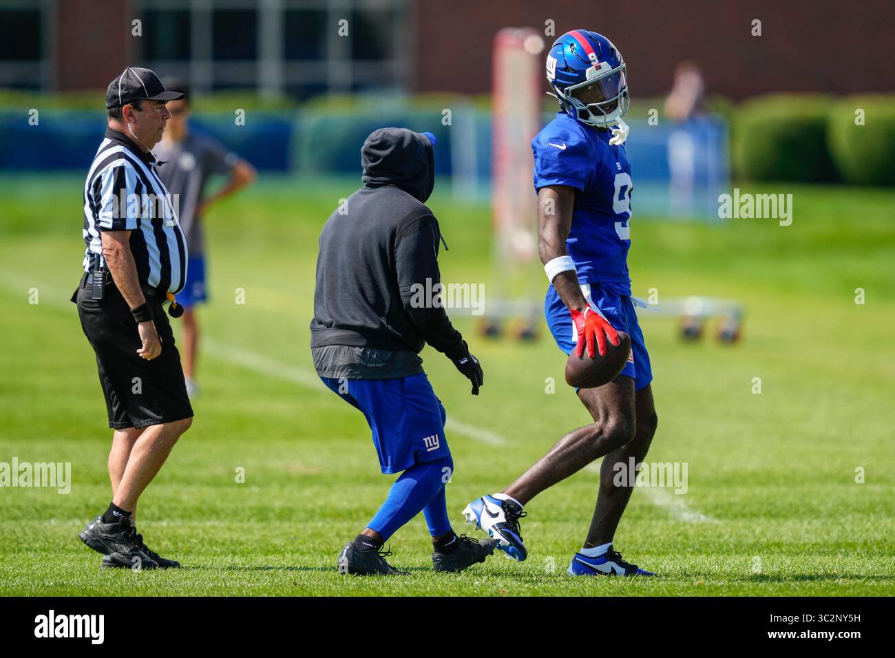 New York Giants wide receiver Da'Quan Felton (9) practices at the team ...