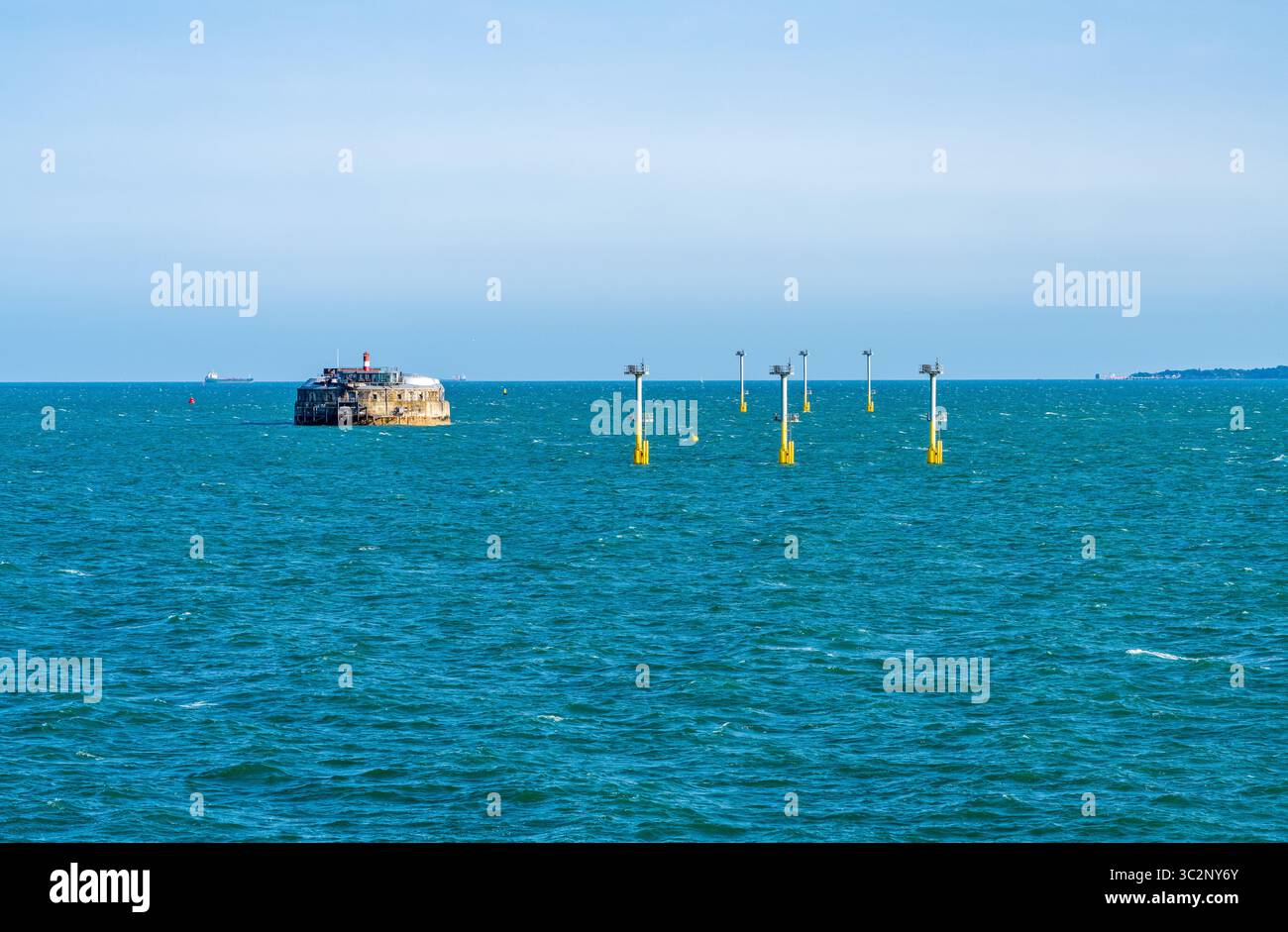 Spitbank fort is one of the four historical Solent forts built to ...